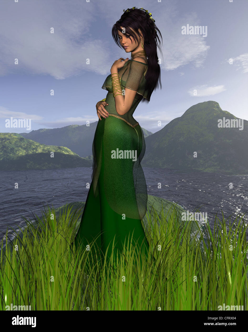 3d digital render beautiful princess hi-res stock photography and ...
