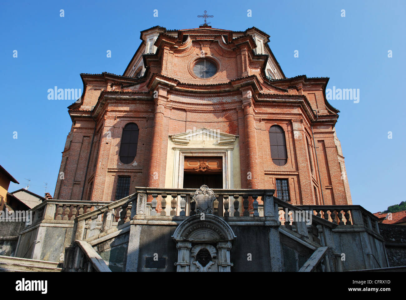 Baroque church of Santa Maria Assunta, Grignasco, Piedmont, Italy Stock ...