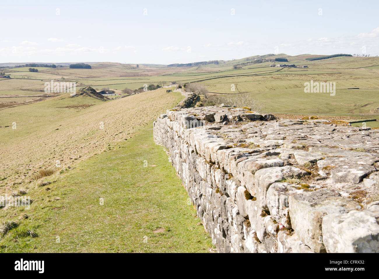 Hadrian's Wall - England Stock Photo - Alamy