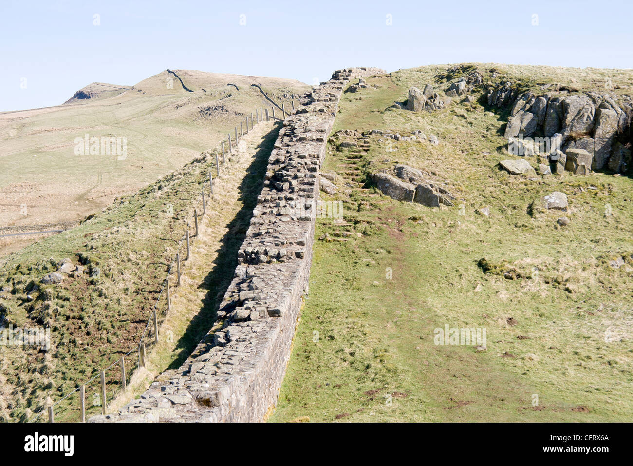 Hadrian's Wall - England Stock Photo - Alamy