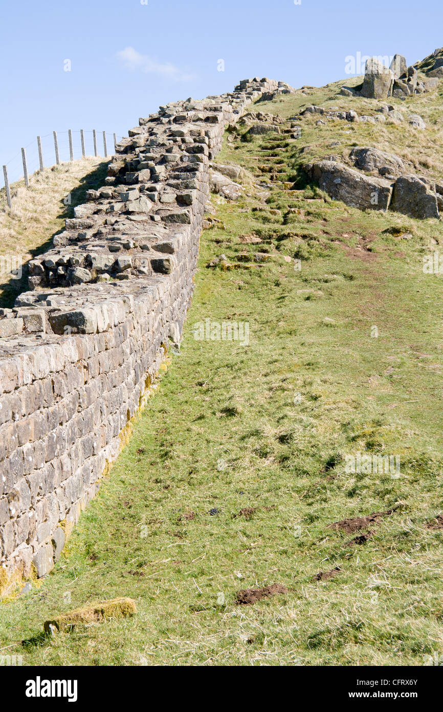 Hadrian's Wall - England Stock Photo - Alamy