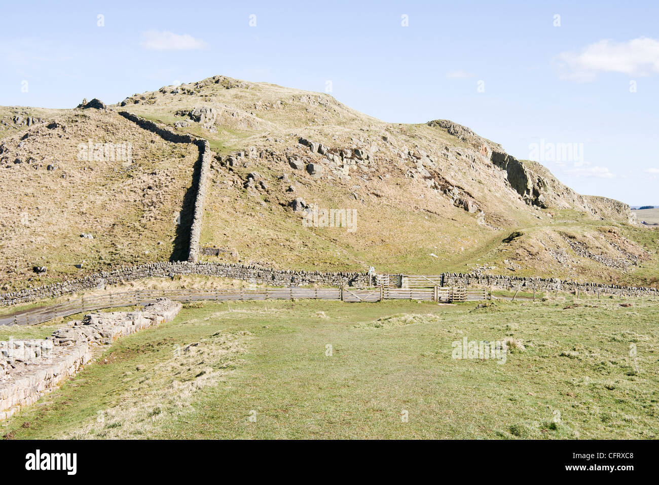 Hadrian's Wall - England Stock Photo - Alamy