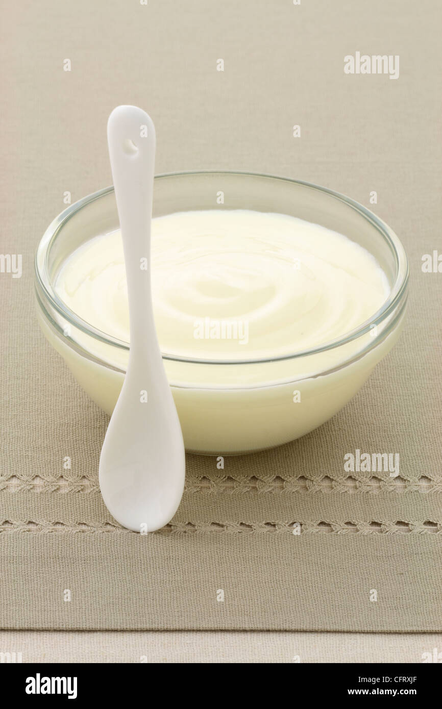 fresh and delicious creamy yogurt a healthy, nutritious and smooth ...