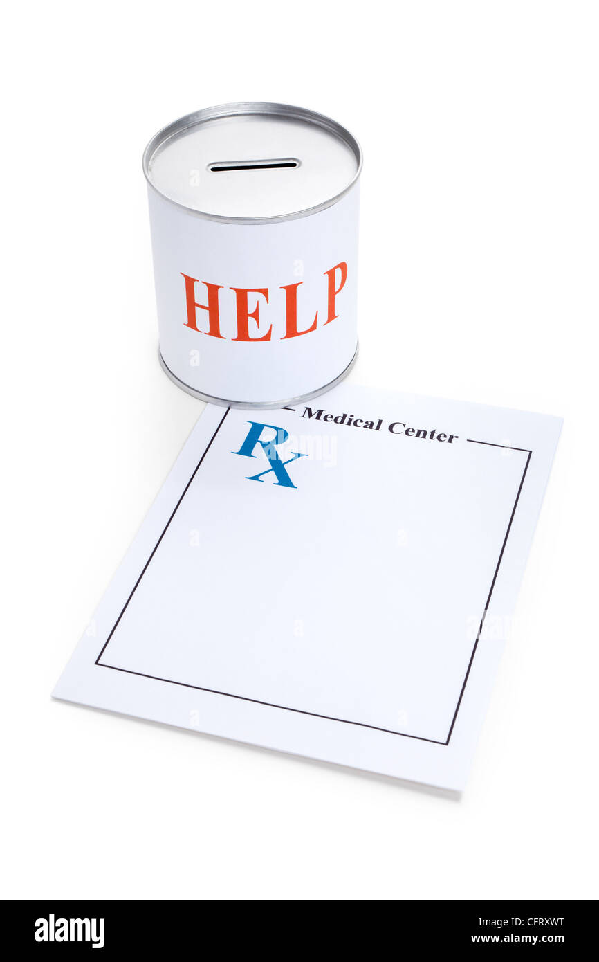 Blank Prescription and Donation Box, concept for Healthcare And ...