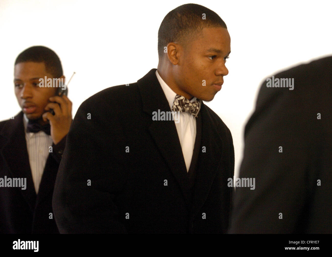 Photo of Yusuf Bey IV one of six defendents walks into Dept. 112 of the ...