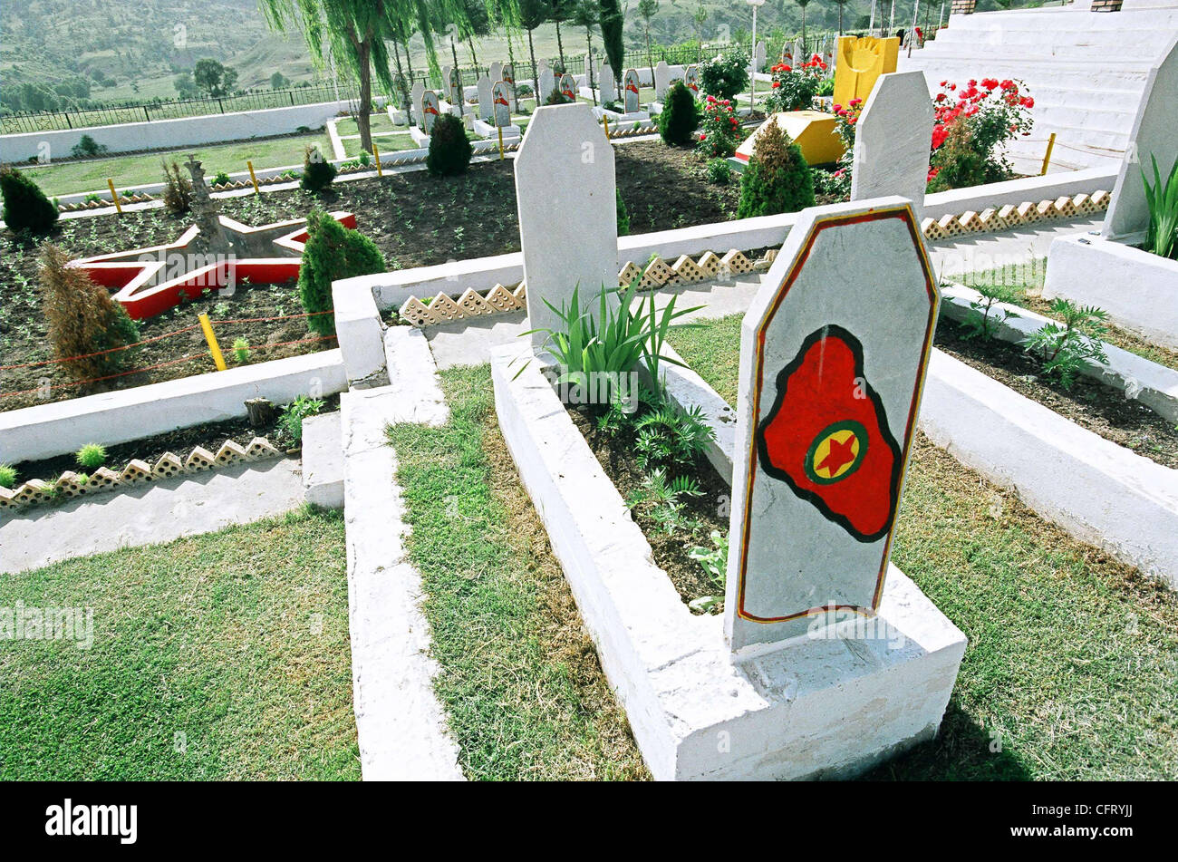The Kurdish guerilla organization, the PKK, maintains a cemetary for ...