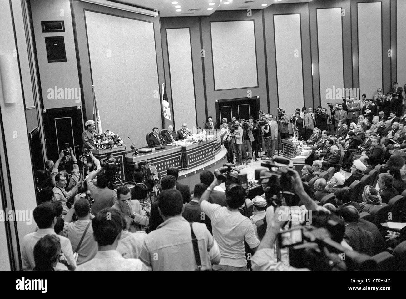 Jun 09, 2006; Erbil, IRAQ; Masoud Barzani, president of the Kurdistan ...