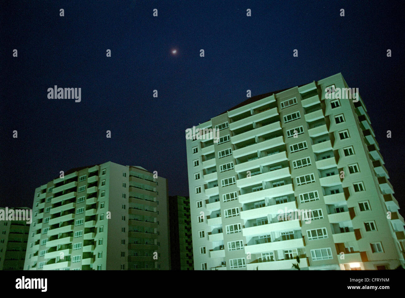 New apartment buildings extend the borders of the Iraqi Kurdish city of ...