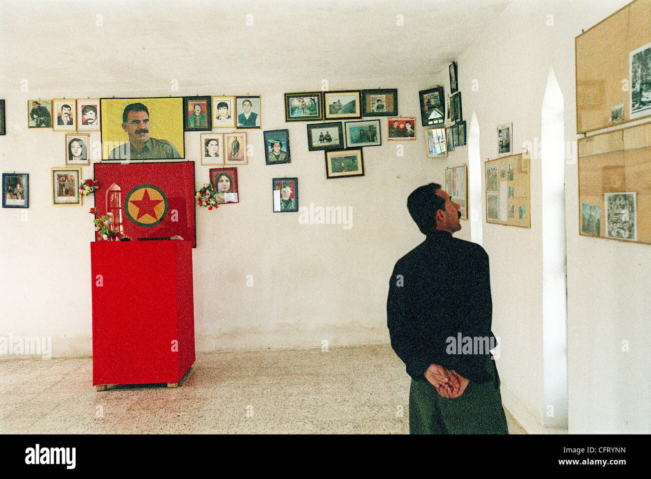 The PKK memorial to their dead fighters inside the graveyard at Qandil ...