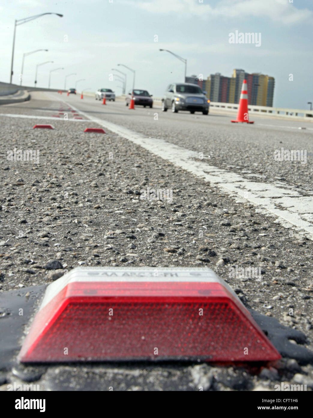 Raised pavement markers hi-res stock photography and images - Alamy