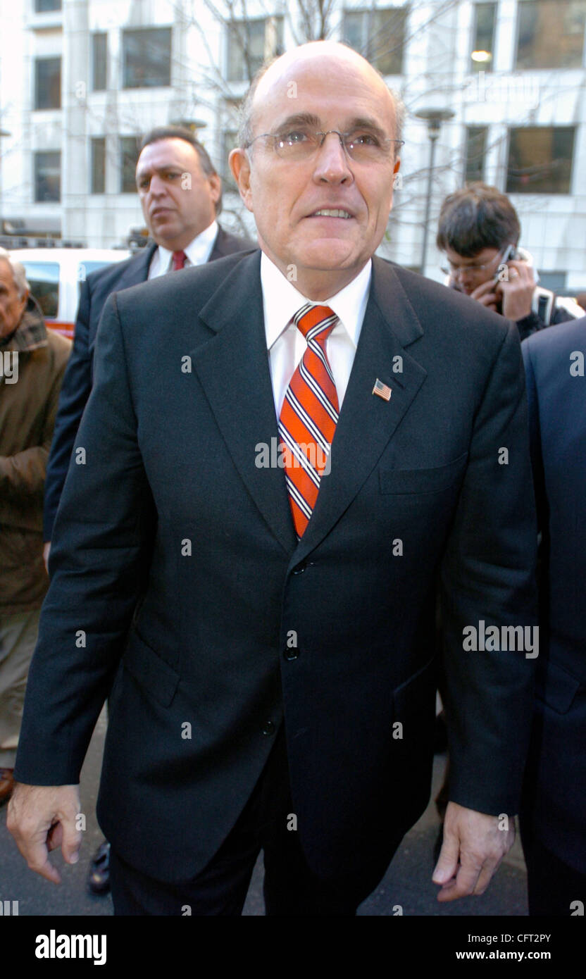 Former New York City Mayor Rudolph Giuliani arrives to the Ladder 3 ...