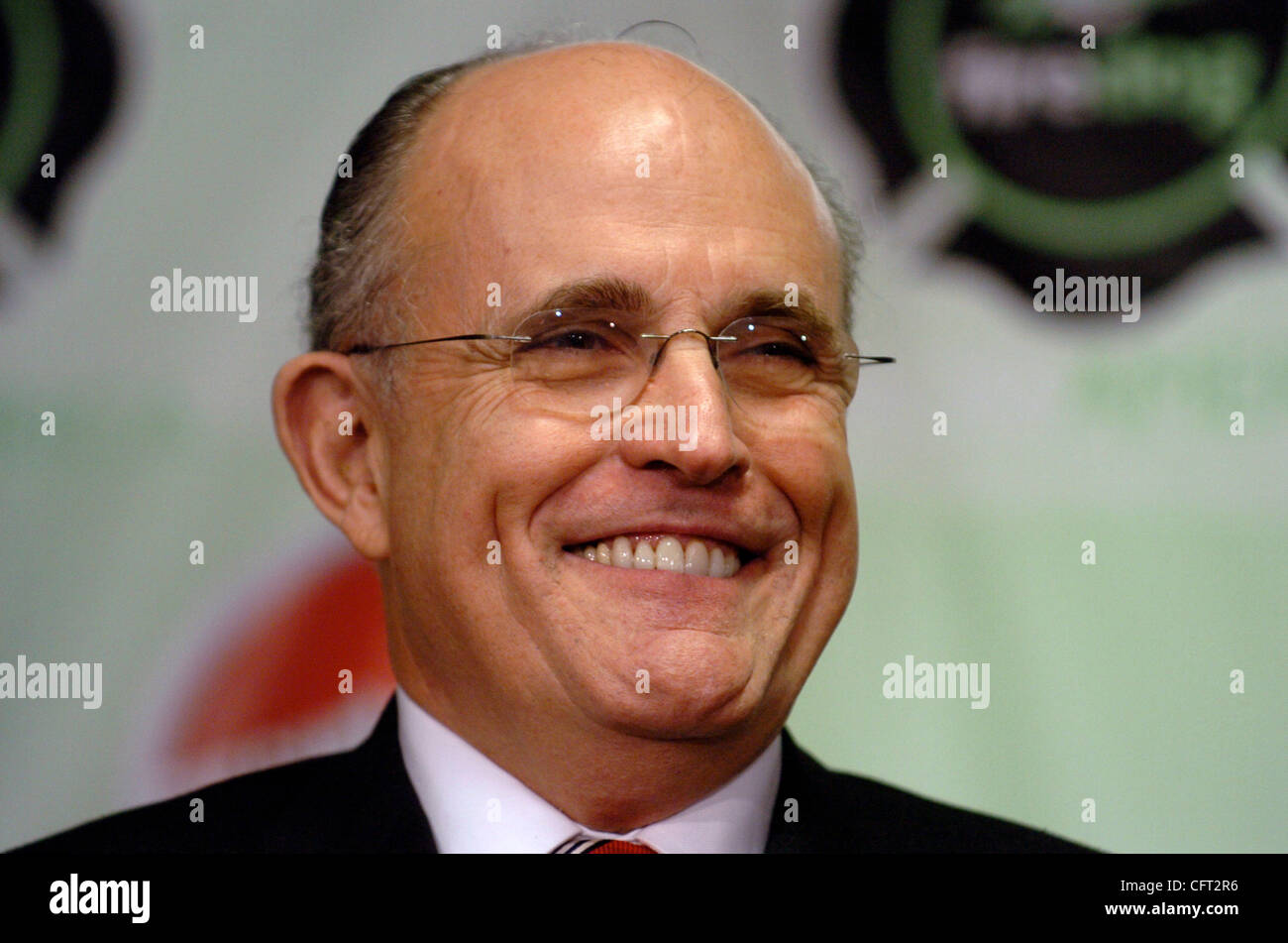 Former New York City Mayor Rudolph Giuliani is on hand at the Ladder 3 ...