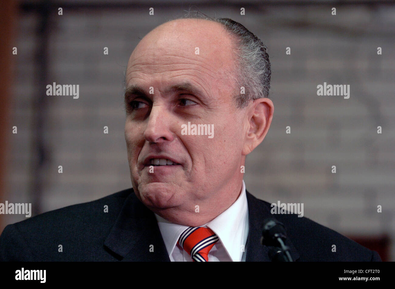 Former New York City Mayor Rudolph Giuliani speaks at the Ladder 3 ...