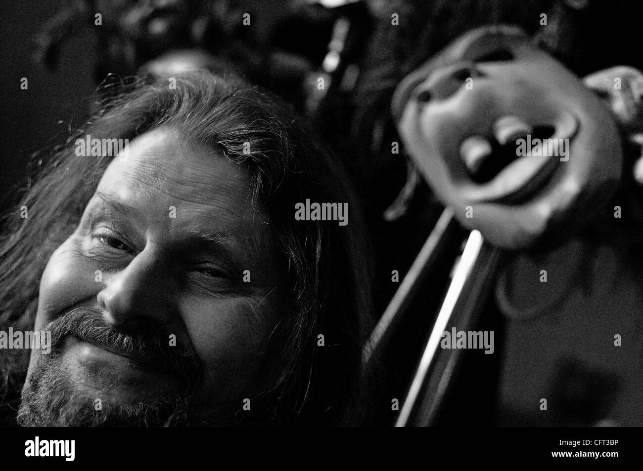 American actor BRUCE GLOVER, father of actor CRISPIN GLOVER at his home ...