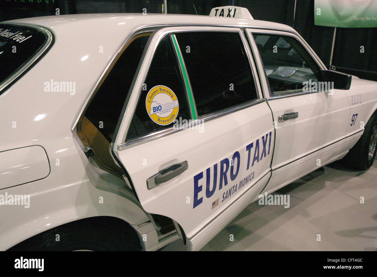 Dec 09, 2006; Santa Monica, CA, USA; A BioDiesel Taxi on display at the ...