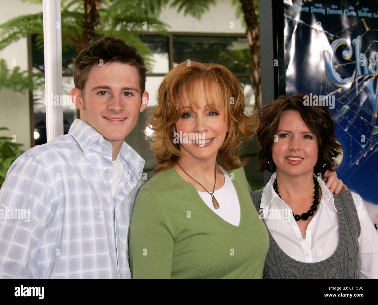 Dec 10, 2006; Hollywood, California, USA; Actress REBA McENTIRE, Son ...