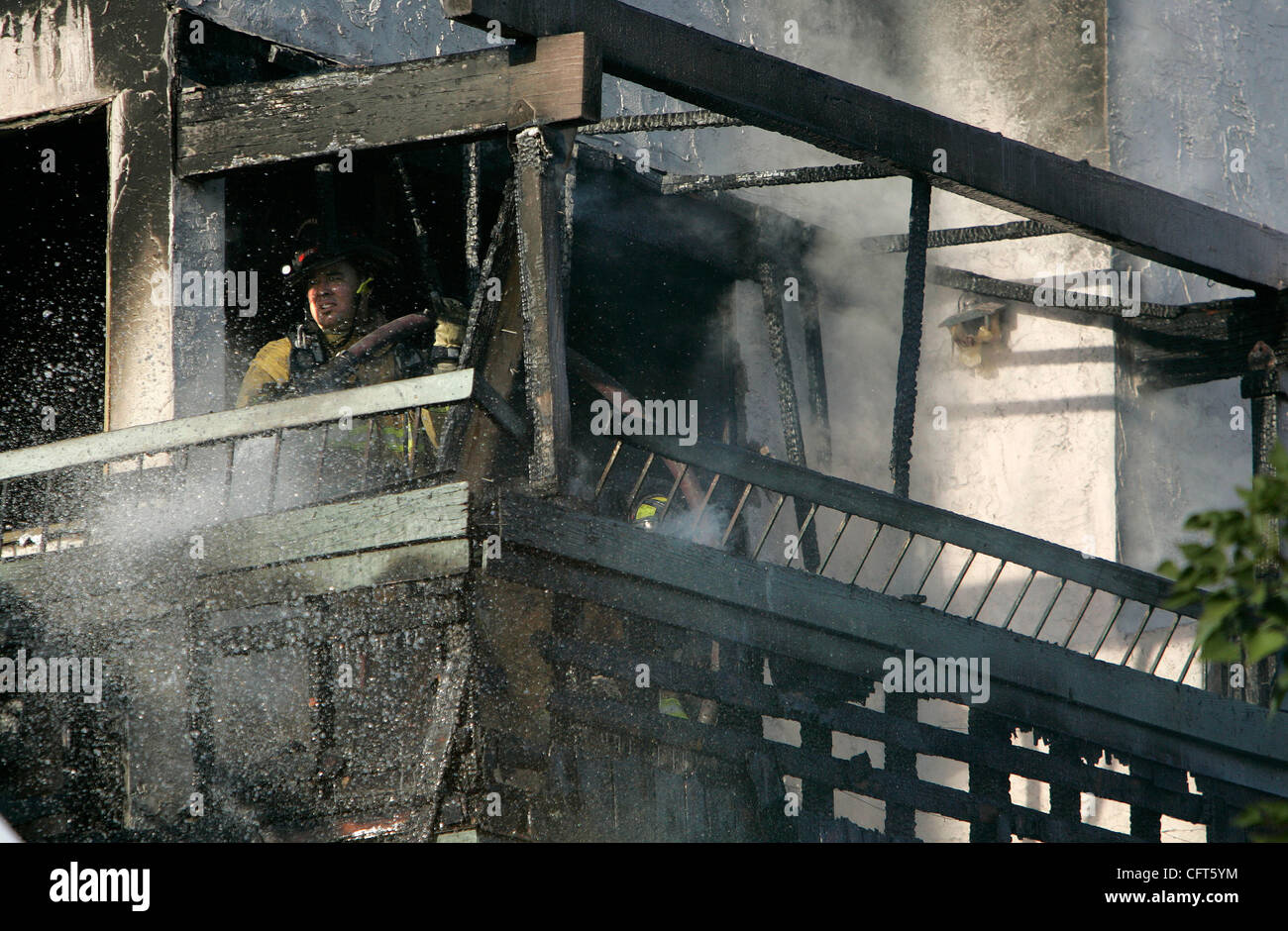 December 11, 2006, San Diego, California, USA A San Diego firefighter ...