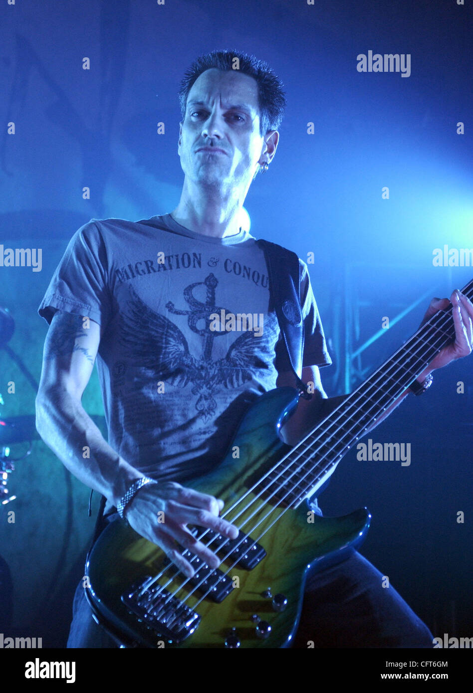 Dec. 10, 2006; Myrtle Beach, SC USA; Bass Guitarist JOHNNY APRIL of the ...