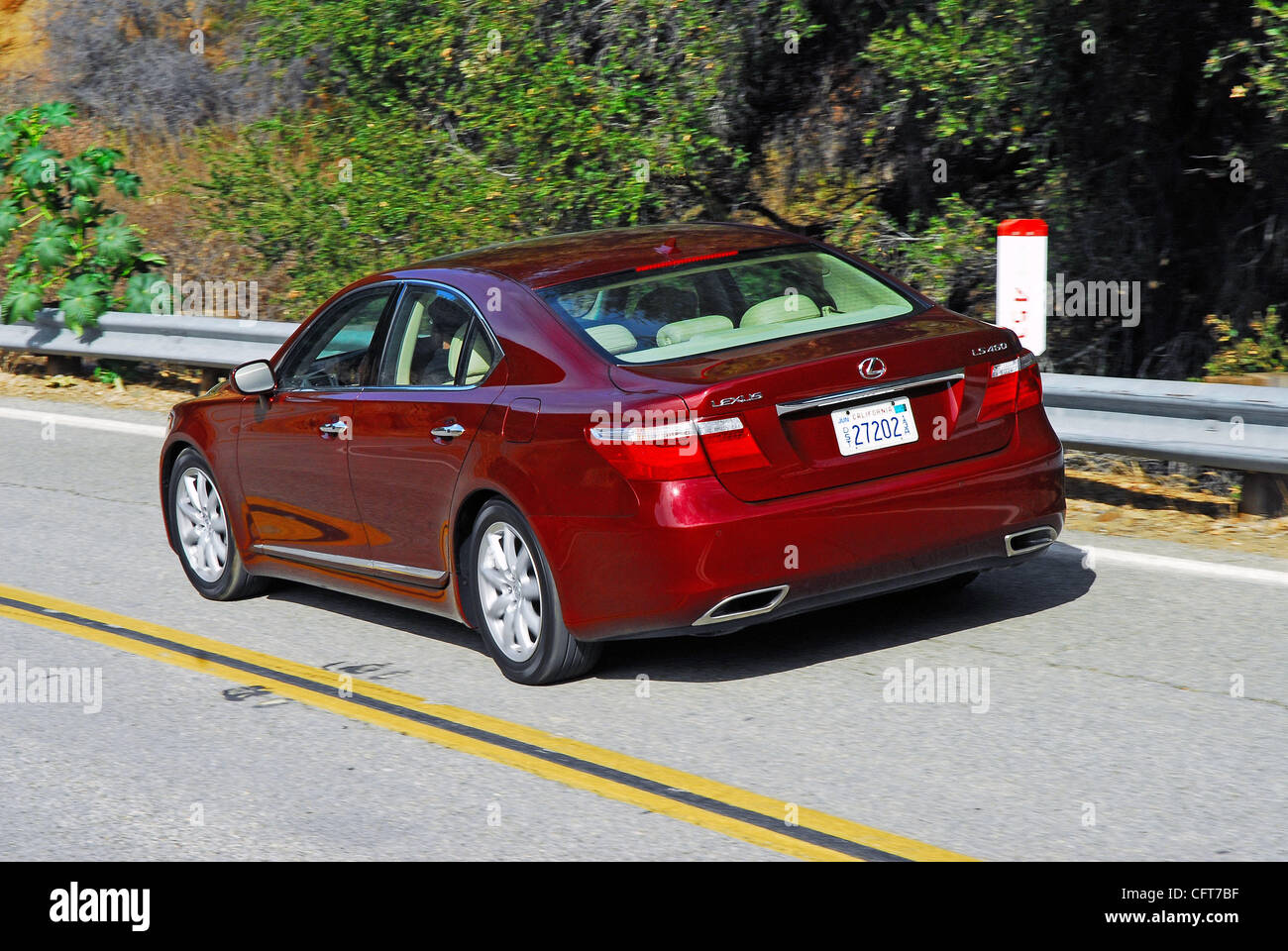 2007 Lexus LS460 rear action Stock Photo - Alamy