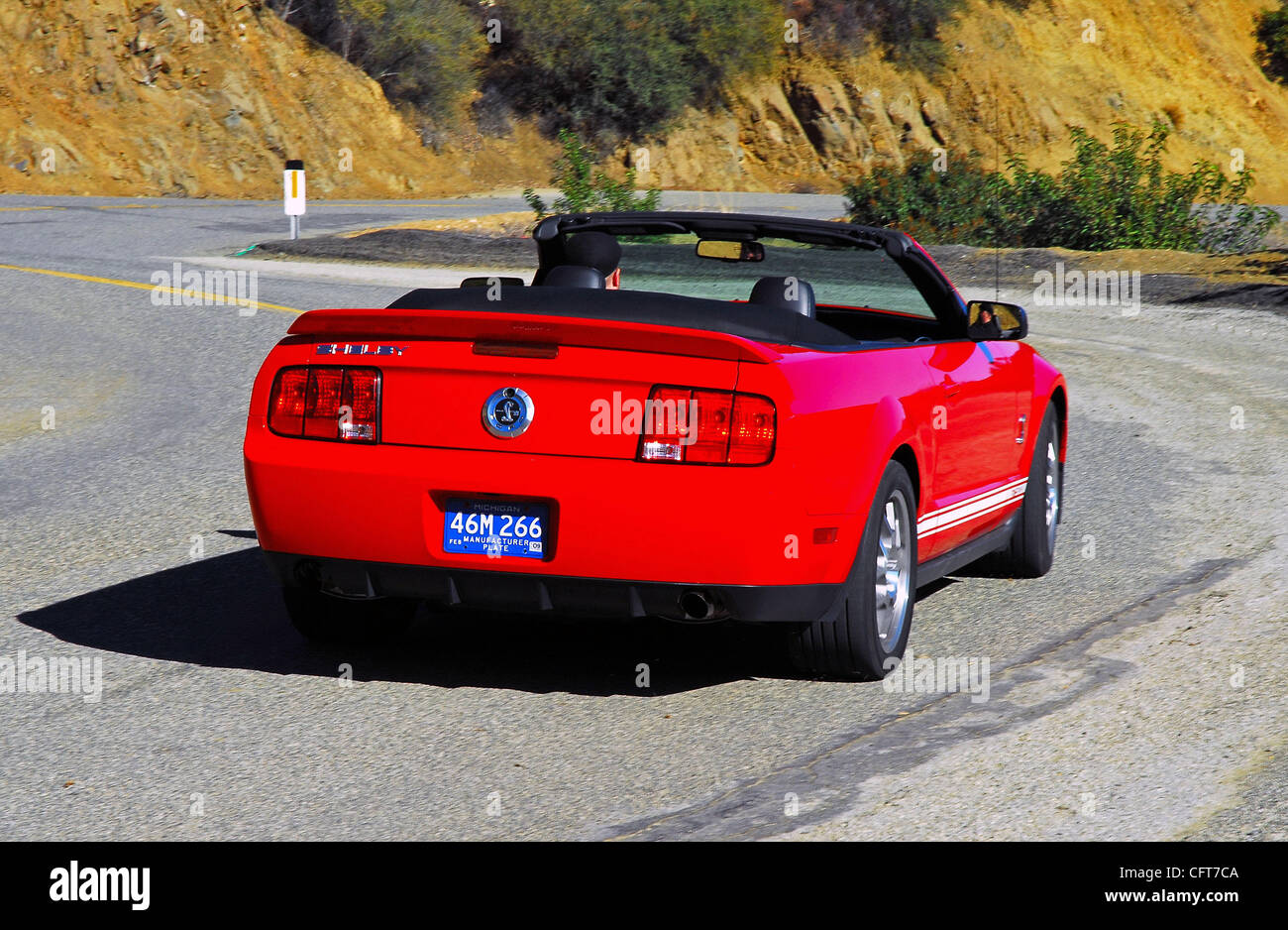 2007 Ford Shelby GT500 Mustang rear action Stock Photo - Alamy