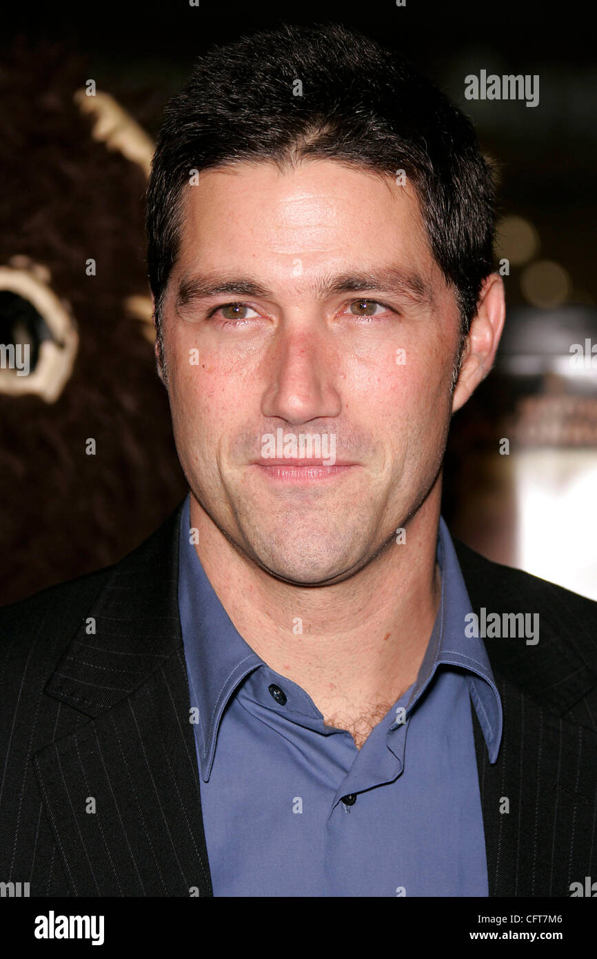 Dec 14, 2006; Hollywood, California, USA; Actor MATTHEW FOX arrives at ...