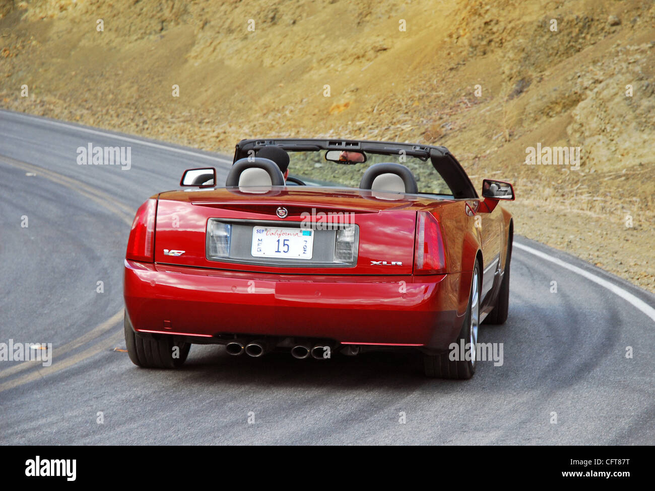 2007 Cadillac XLR-V rear action Stock Photo - Alamy