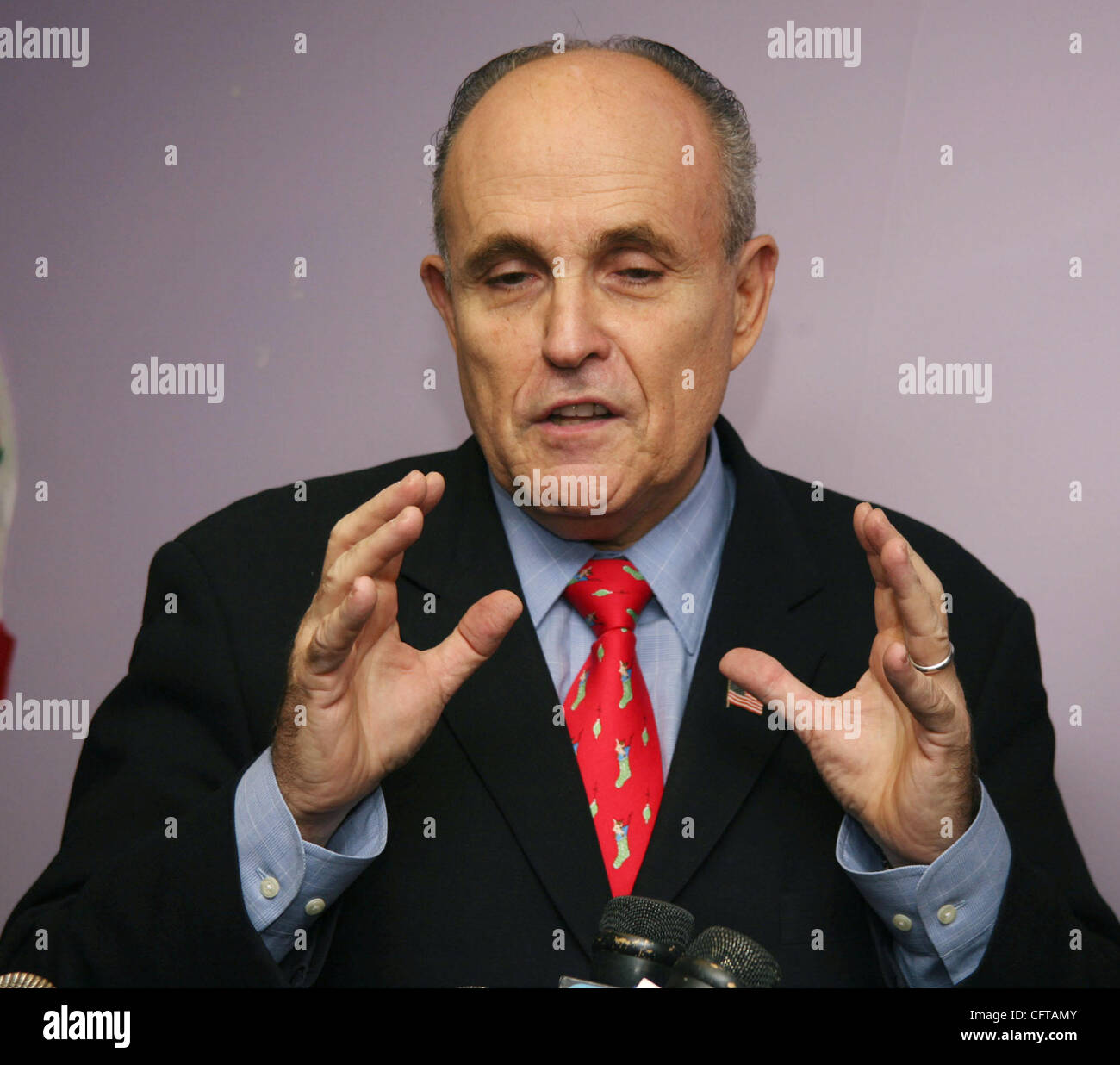 Dec 23, 2006; New York, NY, USA; Former NYC Mayor RUDOLPH GIULIANI ...