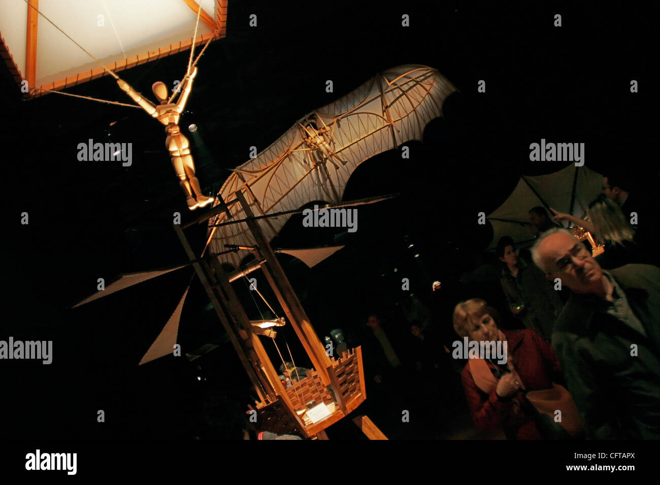 Life-size working models of Leonardo Da Vinci's inventions including ...