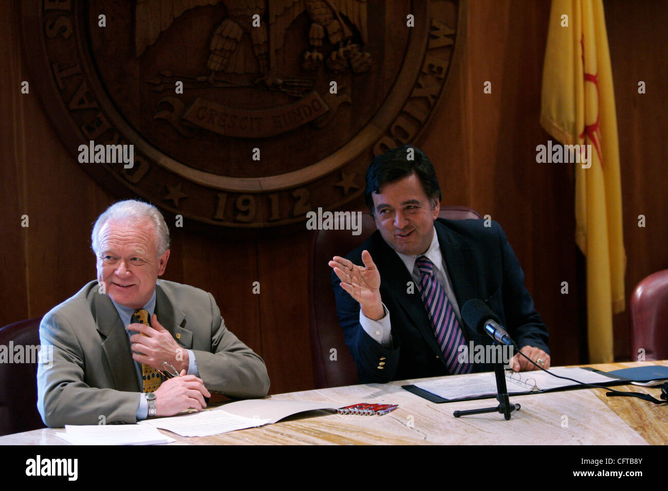 New Mexico Environment Department Secretary Ron Curry (left) and New ...