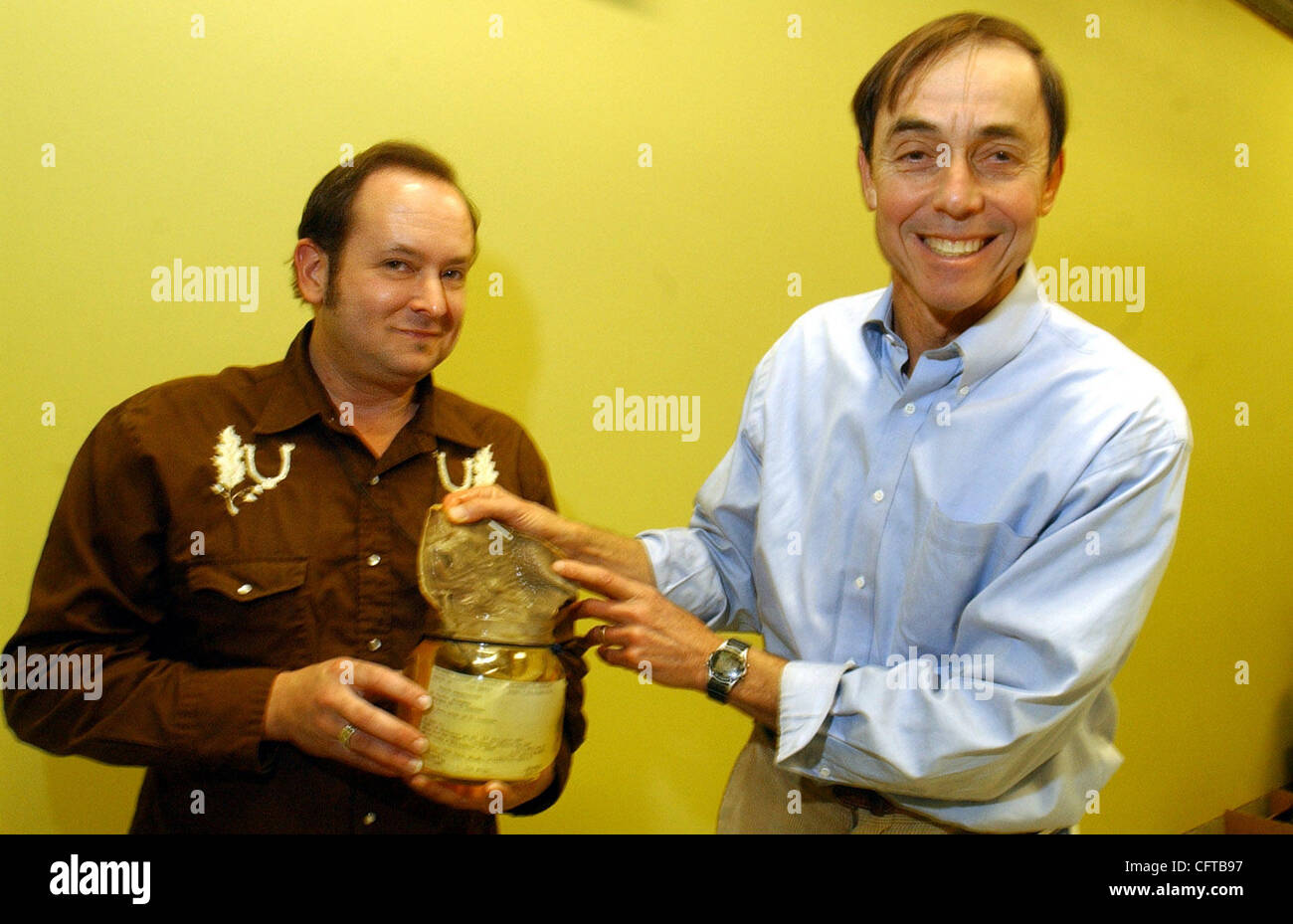 St. Mary's professor Dr. Douglas Long, left, and his colleague at the ...
