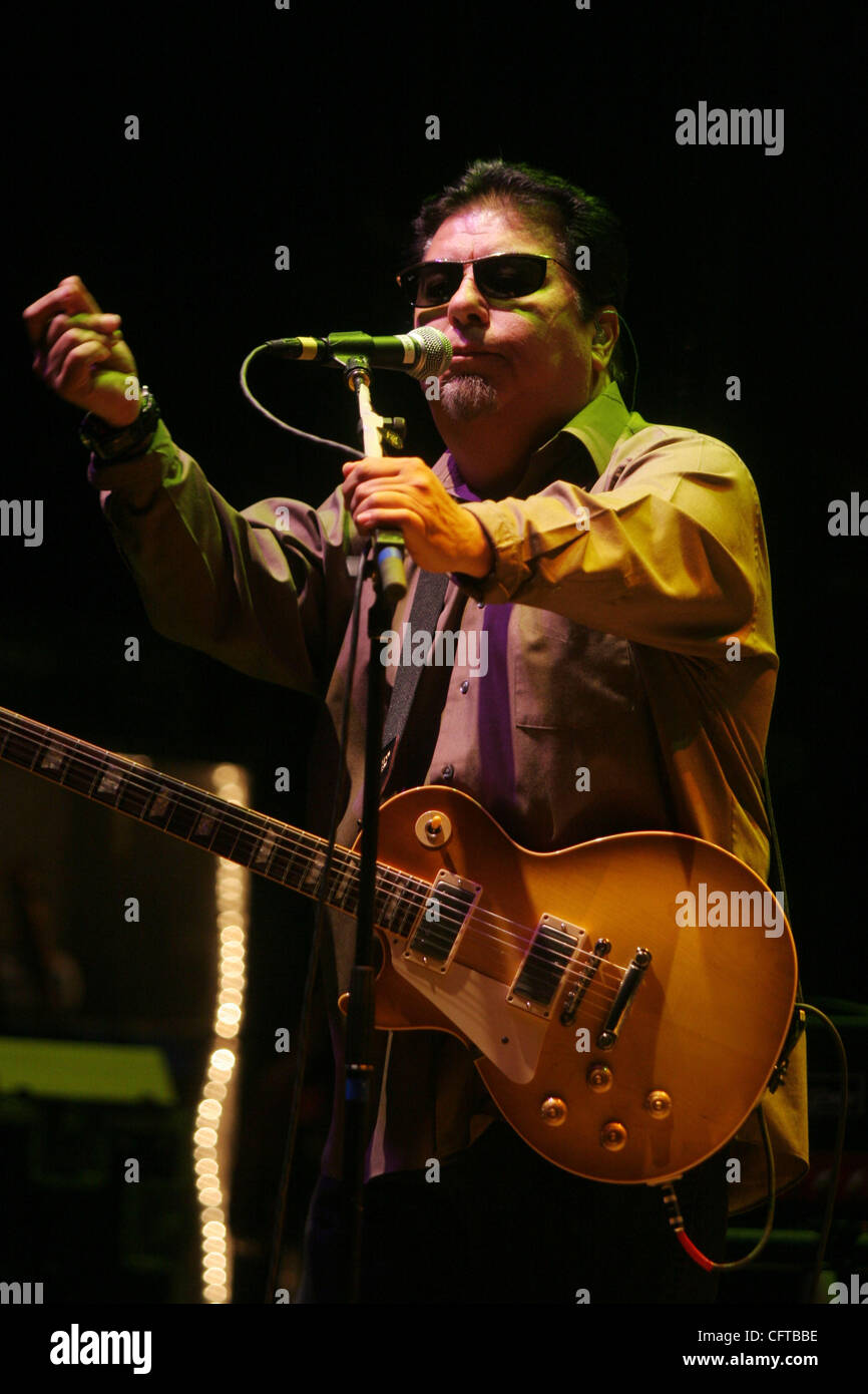 Los Lobos' Cesar Rosas performing at The Beacon Theater on the first of ...