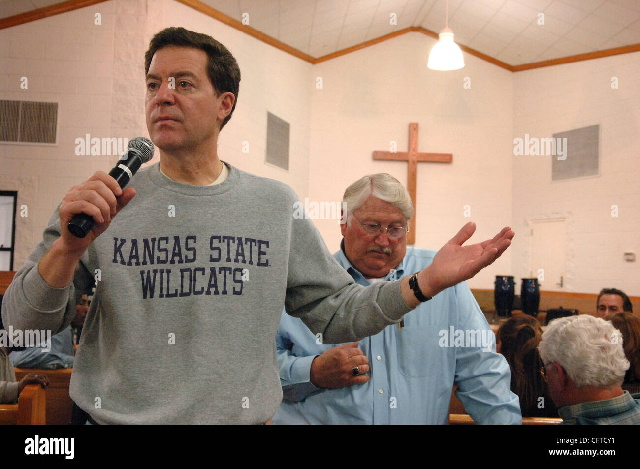 Sen. Sam Brownback (R-Kansas) announcing his presidential bid today ...