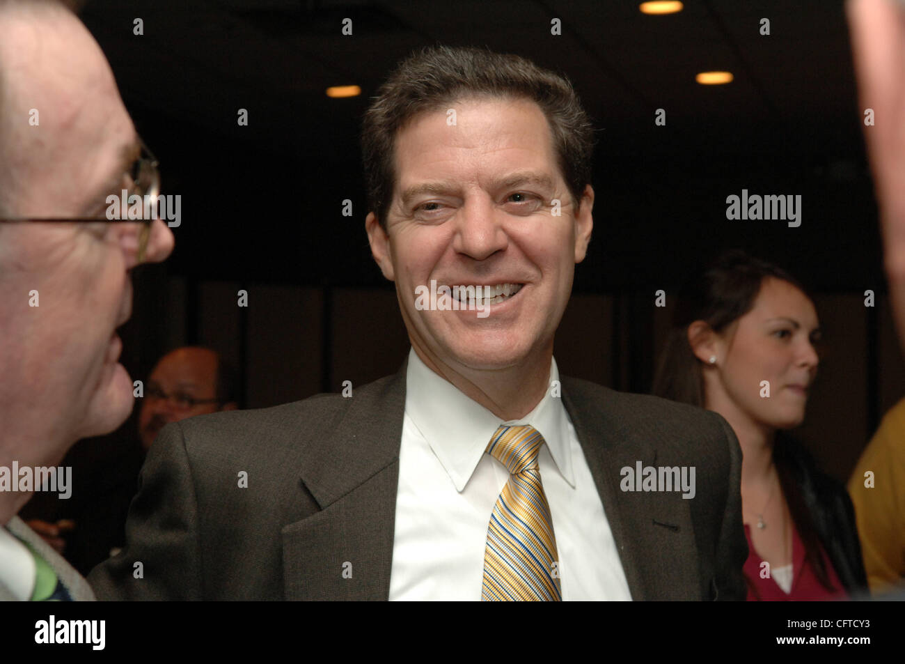 Sen. Sam Brownback (R-Kansas) announcing his presidential bid today ...