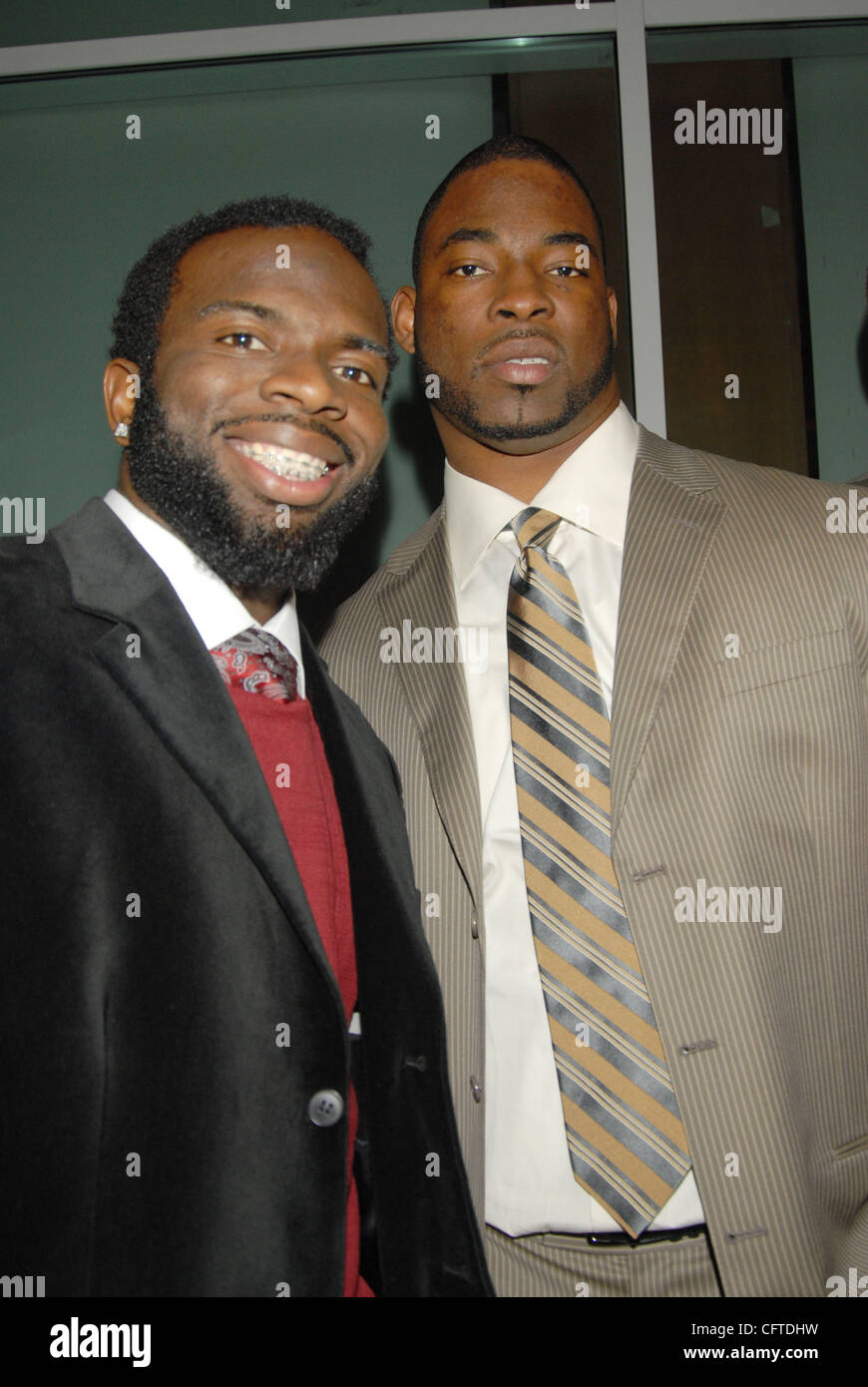 Jan 09, 2007; New York, NY, USA; NY GIANT JUSTIN TUCK at the MDA Muscle ...