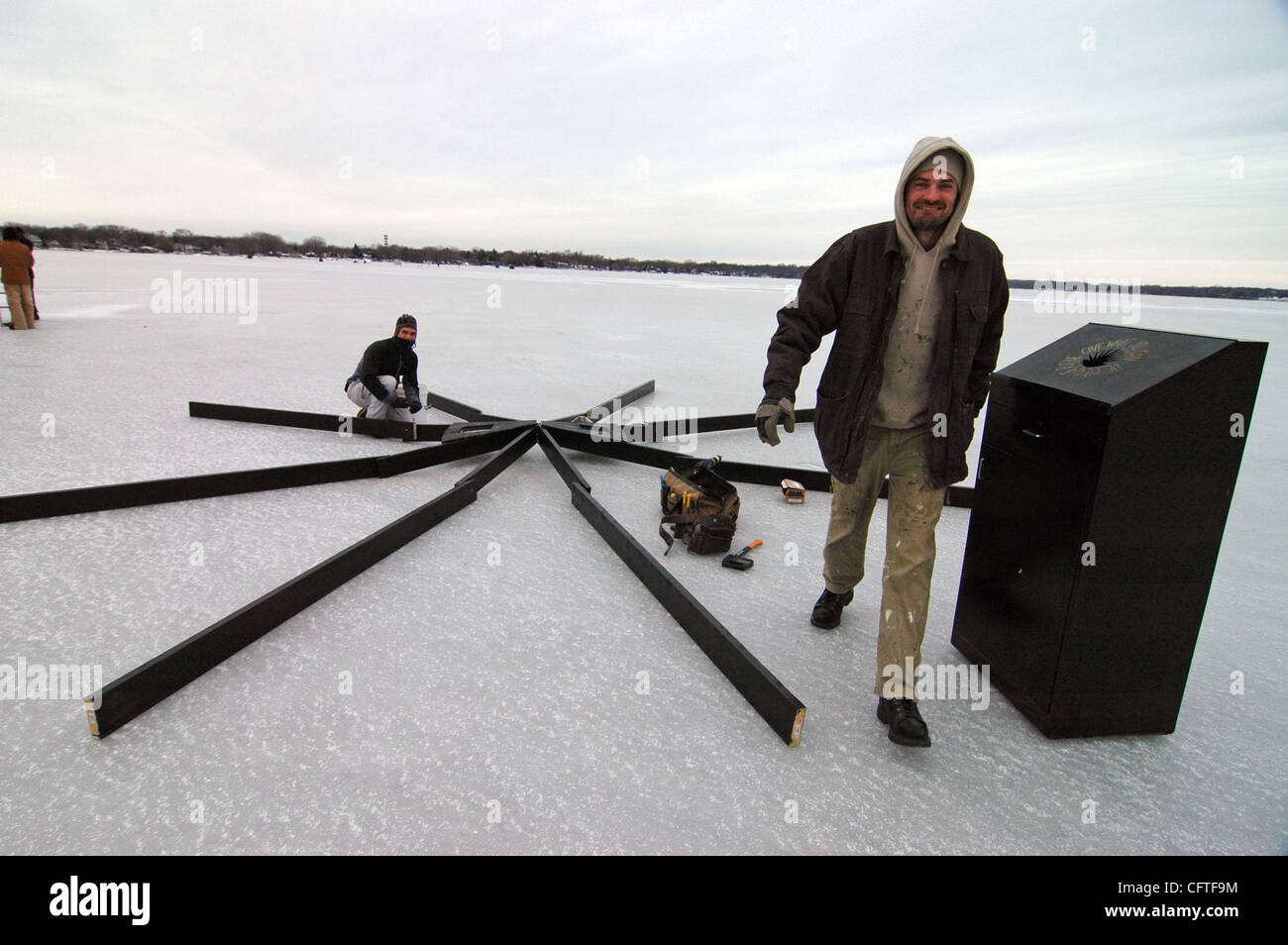 Jan 11, 2007; Minneapolis, MN, USA; Steven Rife builds his 'Darshanty ...