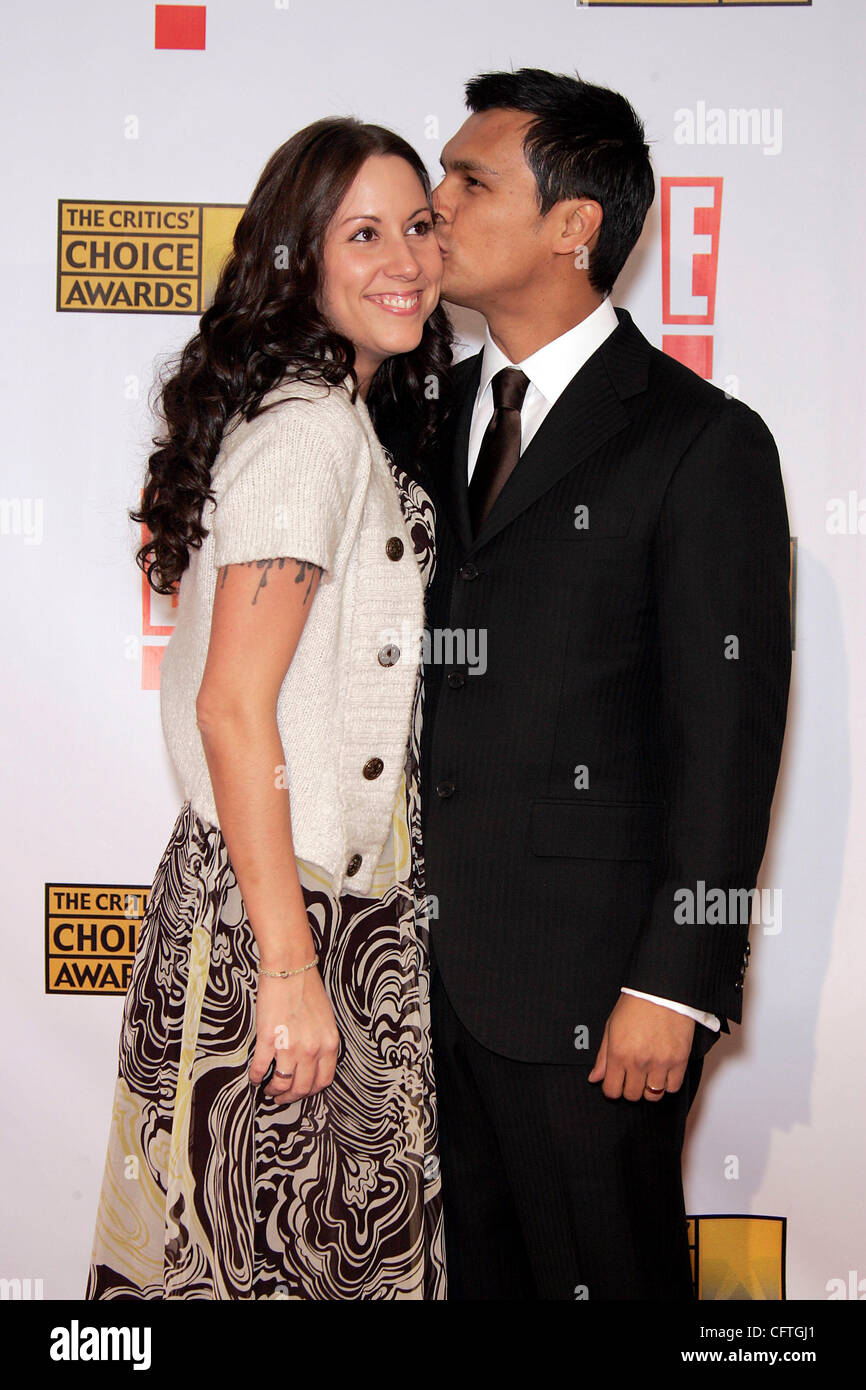 Jan 12, 2007; Hollywood, CA, USA; Actor ADAM BEACH and TARA at the 12th ...
