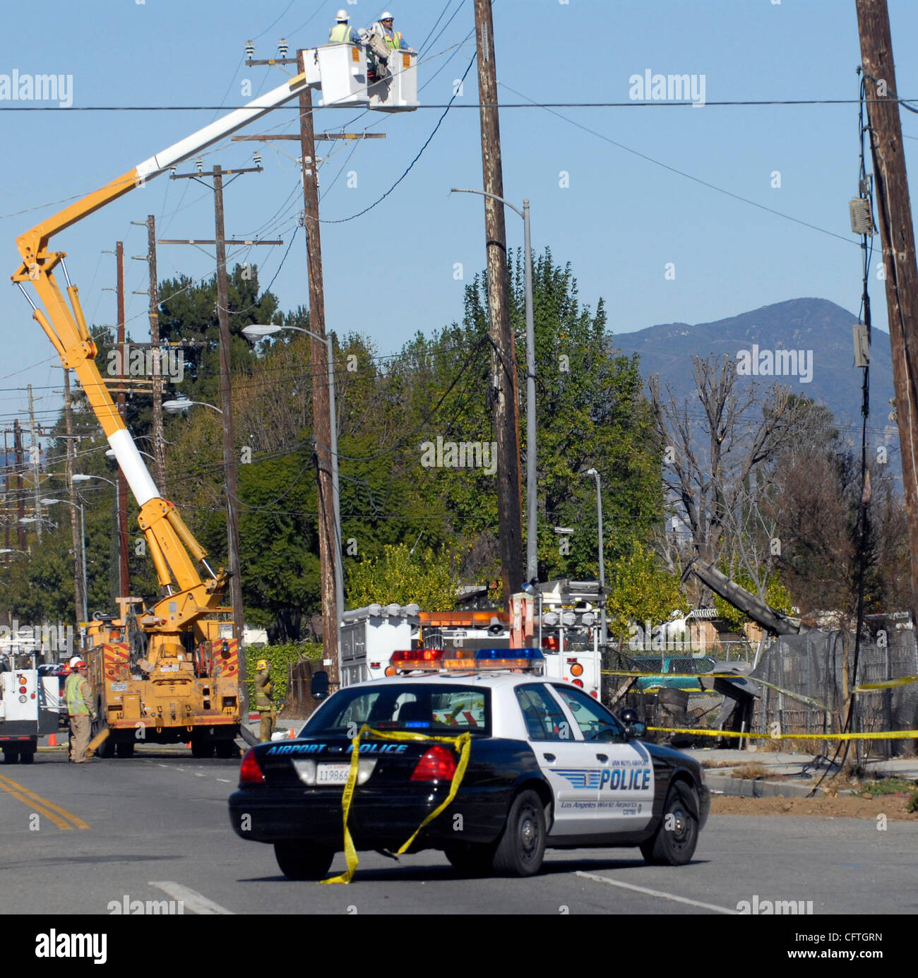 A twin-engine Cessna 525 business jet crashed after takeoff in Van Nuys ...
