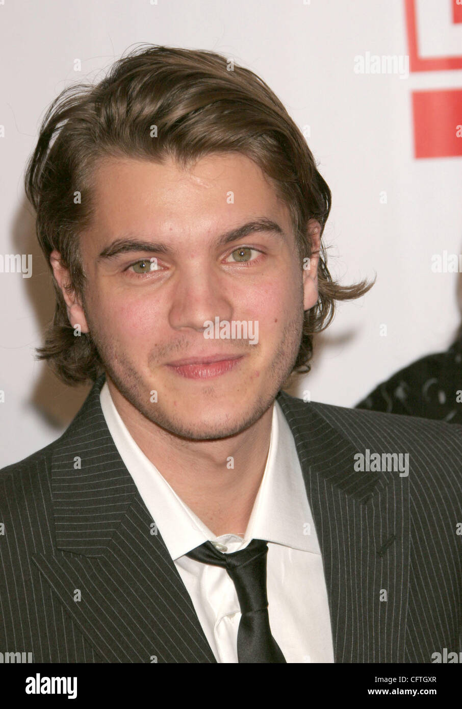 Jan 12, 2007; Hollywood, California, USA; Actor EMILE HIRSCH at the ...