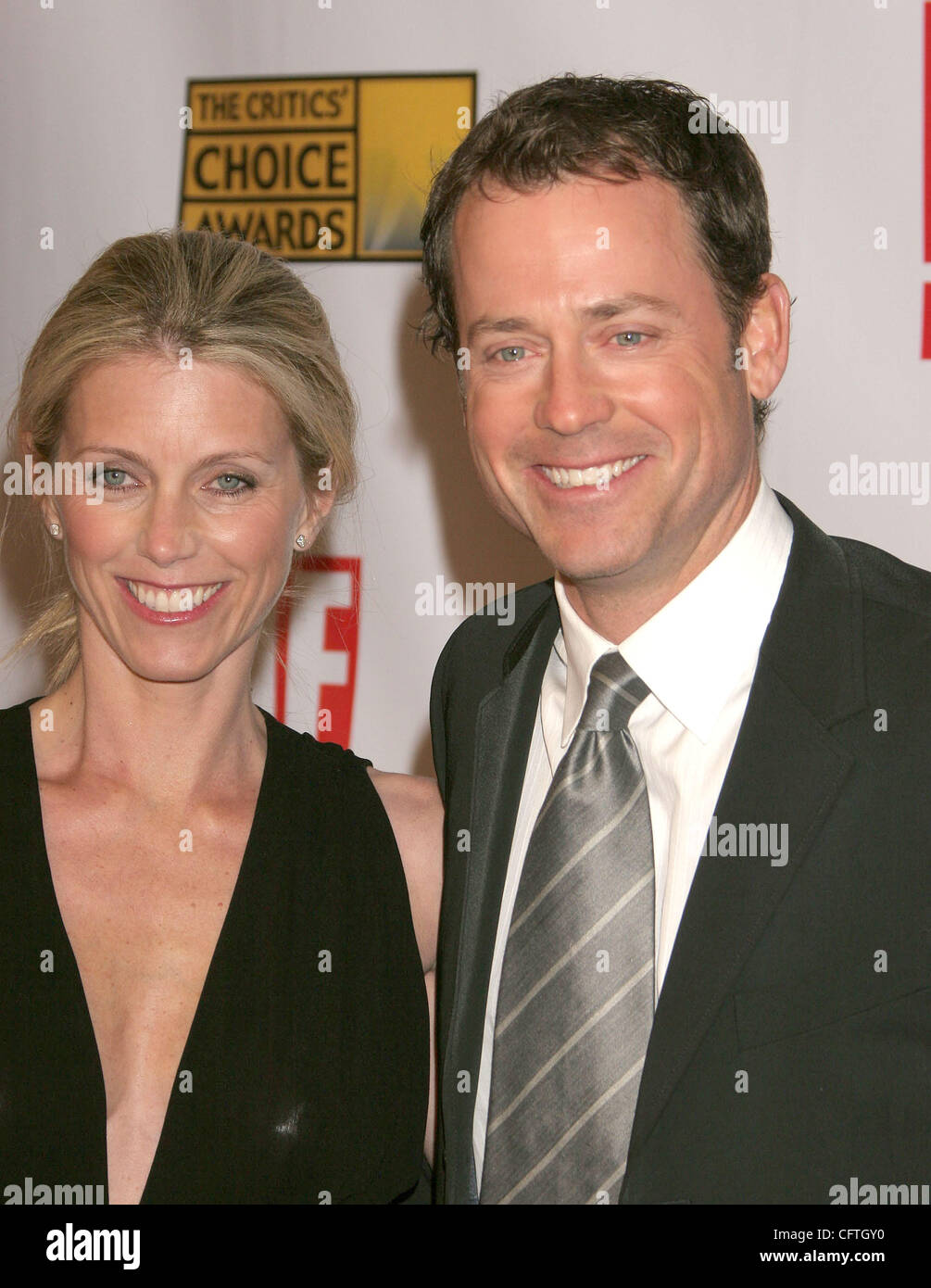 Jan 12, 2007; Hollywood, California, USA; Actor GREG KINNEAR and wife ...