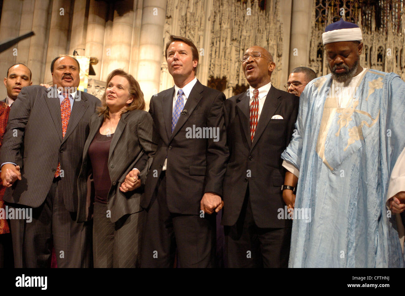 Senator John Edwards delivers the keynote address during the civil ...