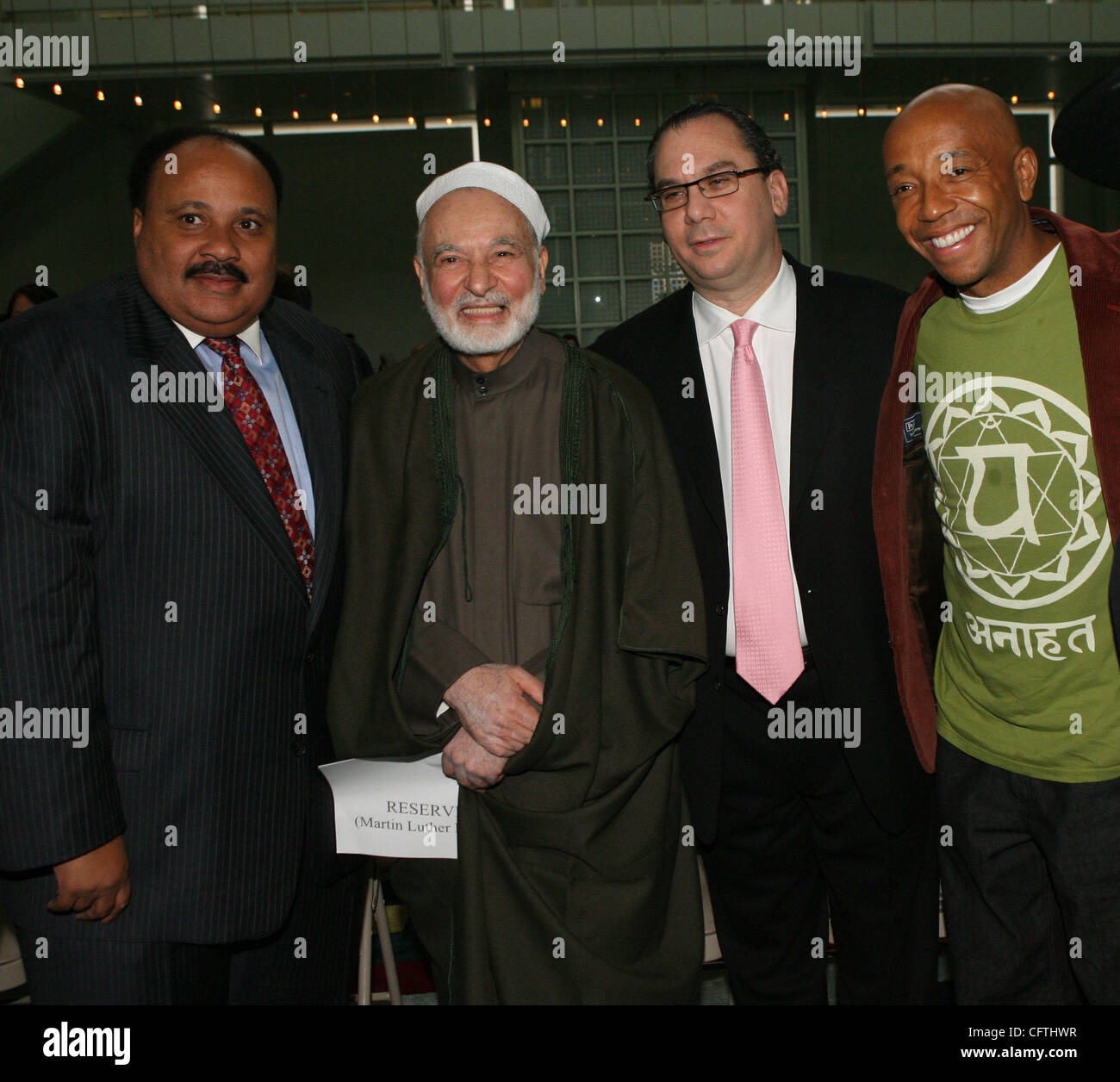 L/R: Dr. Martin Luther King 3rd. Imam Omar Abu-Namous, Rabbi Marc ...