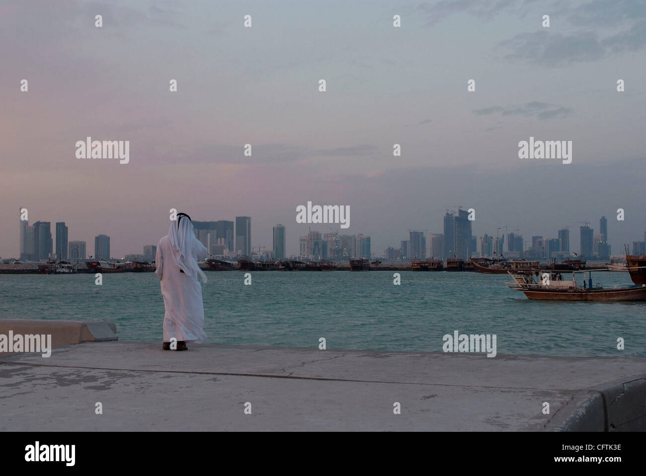 DOHA / CAPITAL of QATAR January 2007 View of downtown Doha from ...
