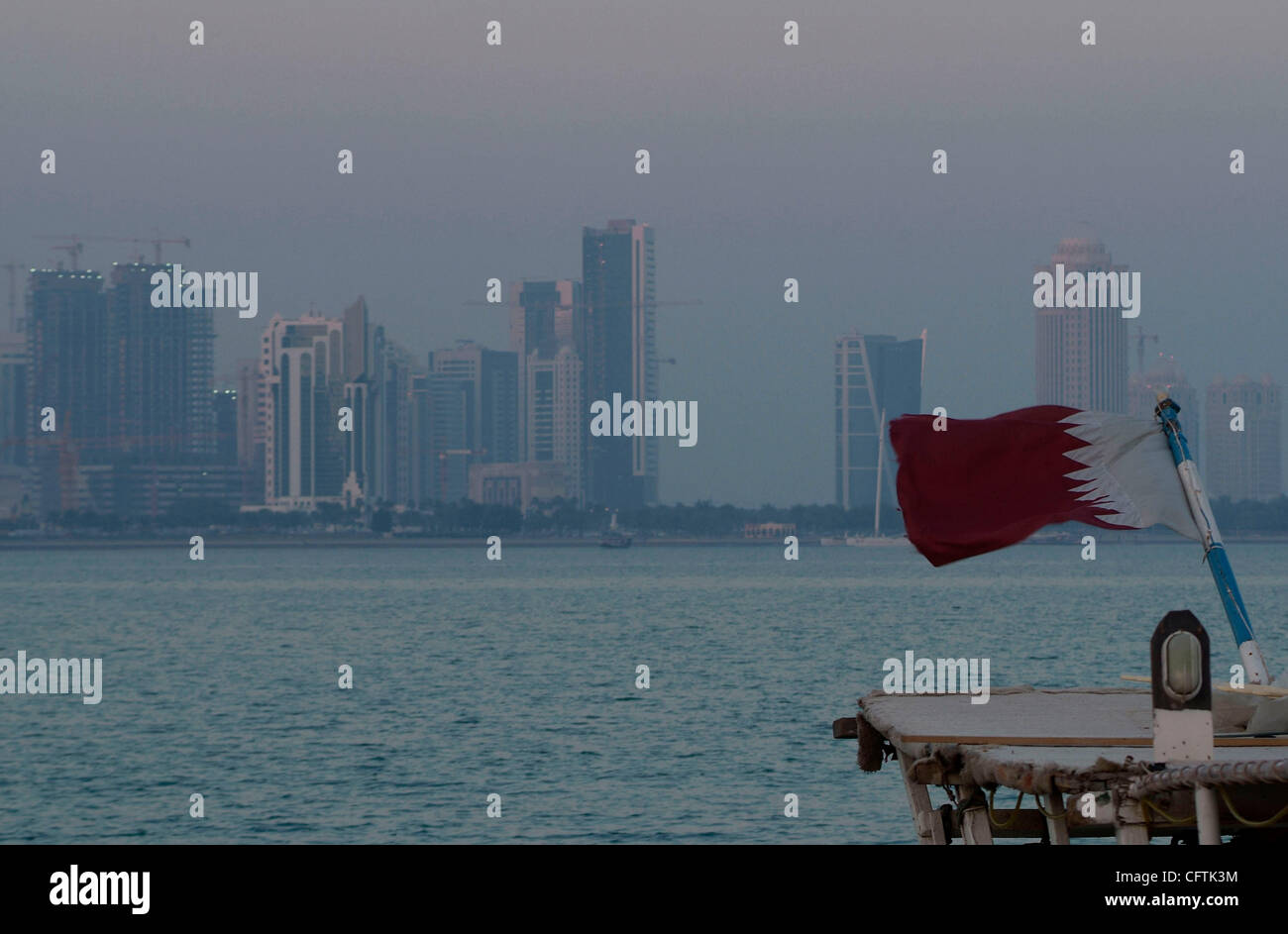 DOHA / CAPITAL of QATAR January 2007 View of downtown Doha from ...