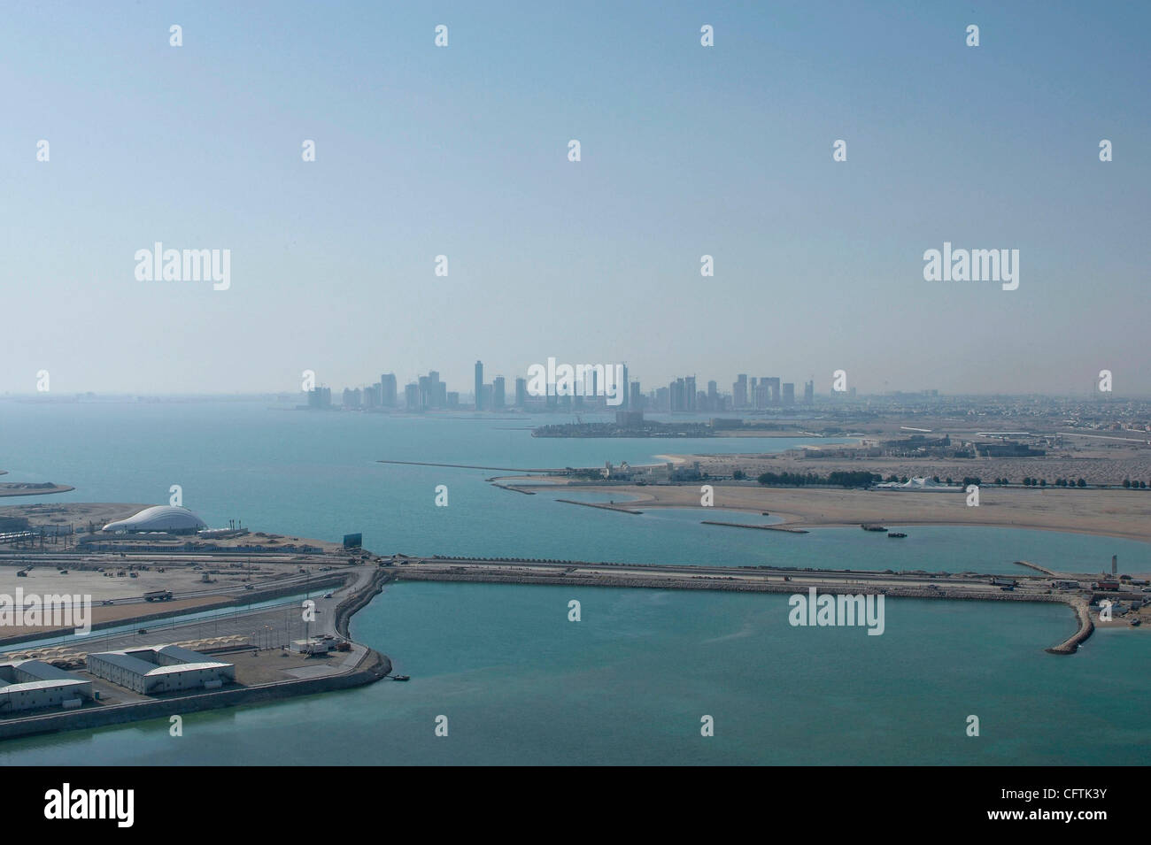 DOHA / CAPITAL of QATAR January 2007 View of Doha' marina (still under ...