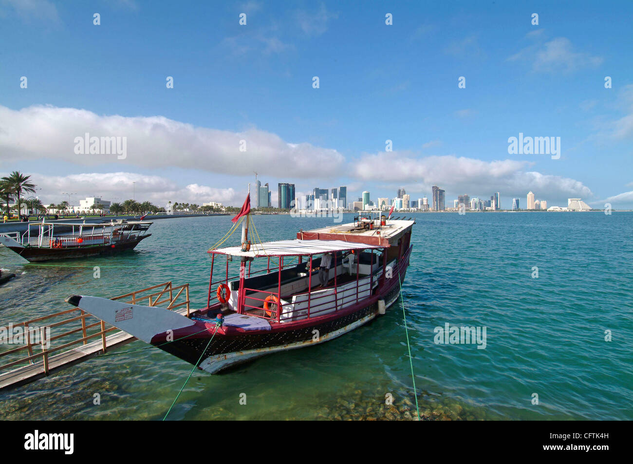 DOHA / CAPITAL of QATAR January 2007 View of downtown Doha from ...