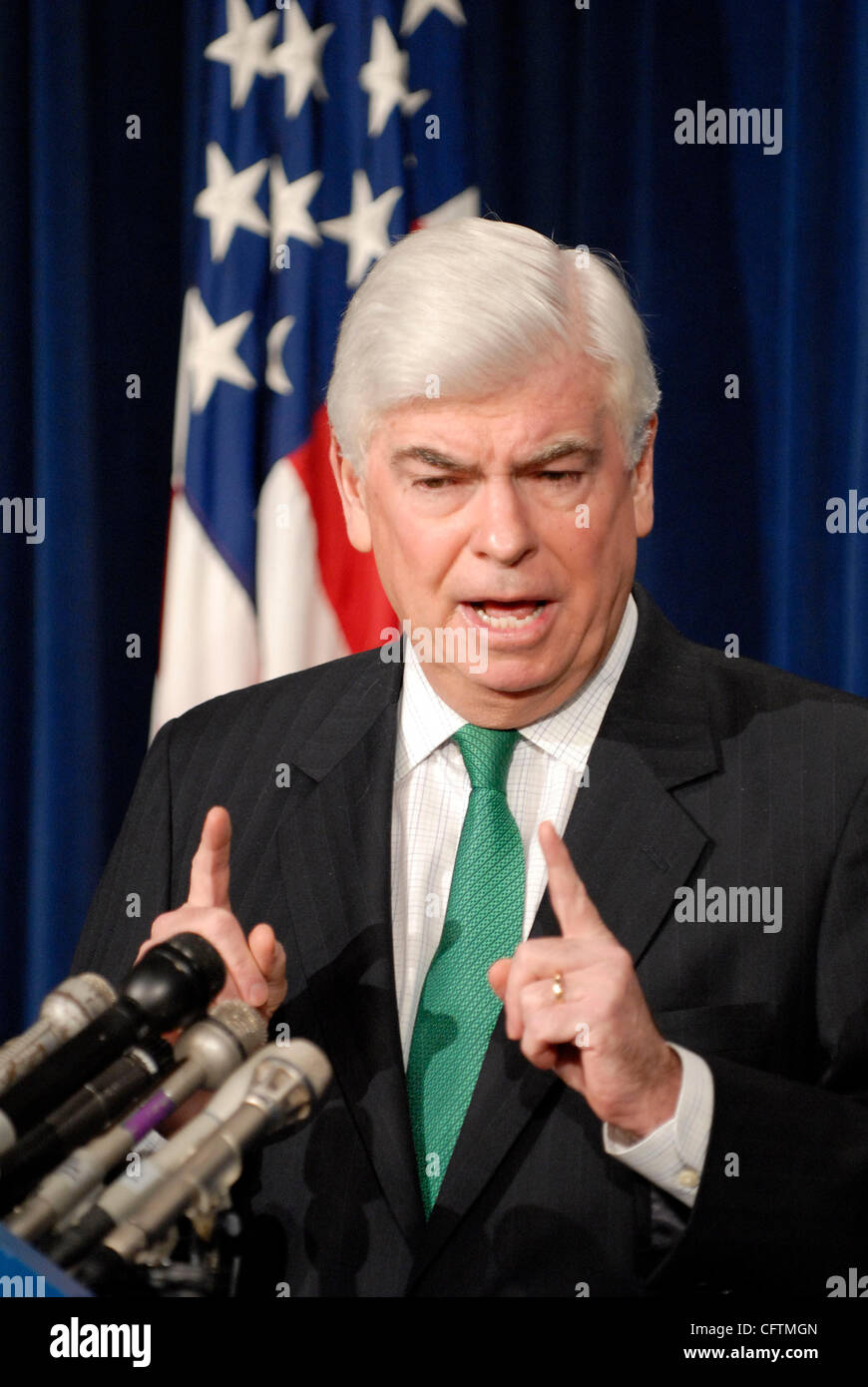Jan 17, 2007; Washington, DC, USA; Senator CHRISTOPHER DODD (D-CT ...