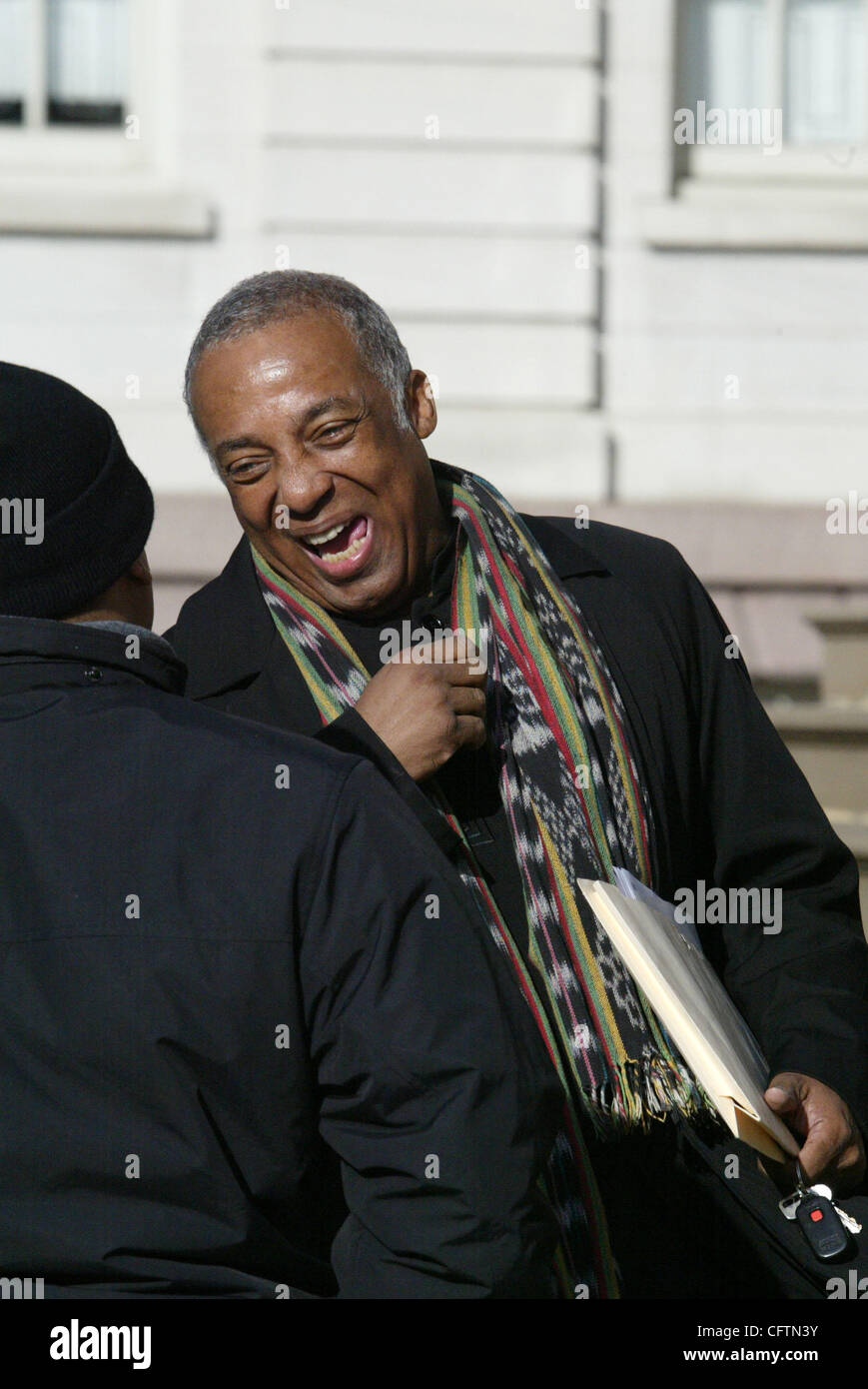 New York City Council Member Charles Barron arriving City Hall in ...