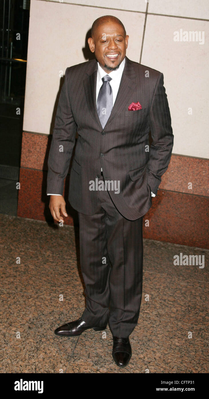 Jan 19, 2007; New York, NY, USA; Actor FOREST WHITAKER arrives for the ...
