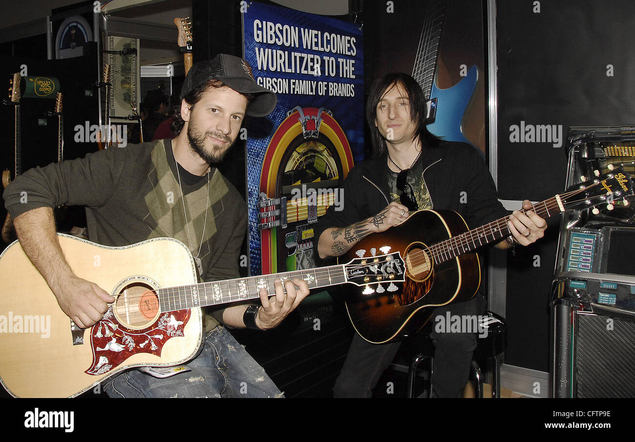 January 19, 2007; Anaheim, CA, USA; Musicians DOUGLAS ARDITO (L) and ...