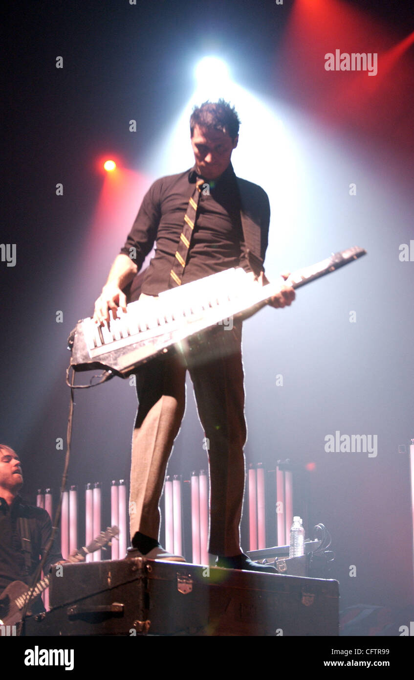 Jan. 21, 2007; Raleigh, NC USA; Singer PAUL MEANY of the band MUTE MATH ...